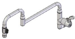 Y2047 Yellow Tapware Wall Mount Pot & Kettle Filling Faucet – Double ...