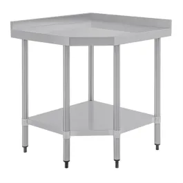 Vogue Stainless Steel Corner Table 600mm CB907