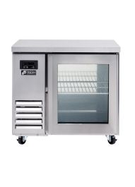 Fresh Refrigeration – Glass Two Door Underbench Fridge 900mm Wide FT-900RG