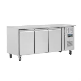 Polar U-Series Triple Door Counter Fridge - 417Ltr UA048-A