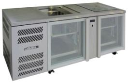 Glass Chiller - Two Door Spring Loaded Glass ChillerGC2UGDSL